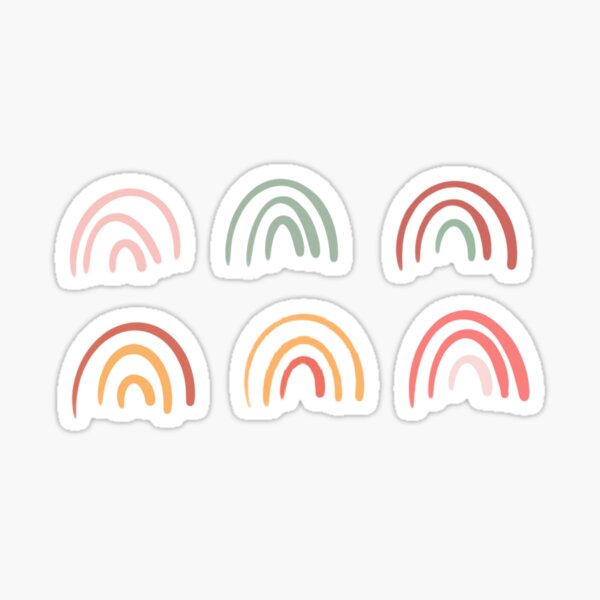 "Rainbow sticker pack " Sticker by madimoo0 | Redbubble