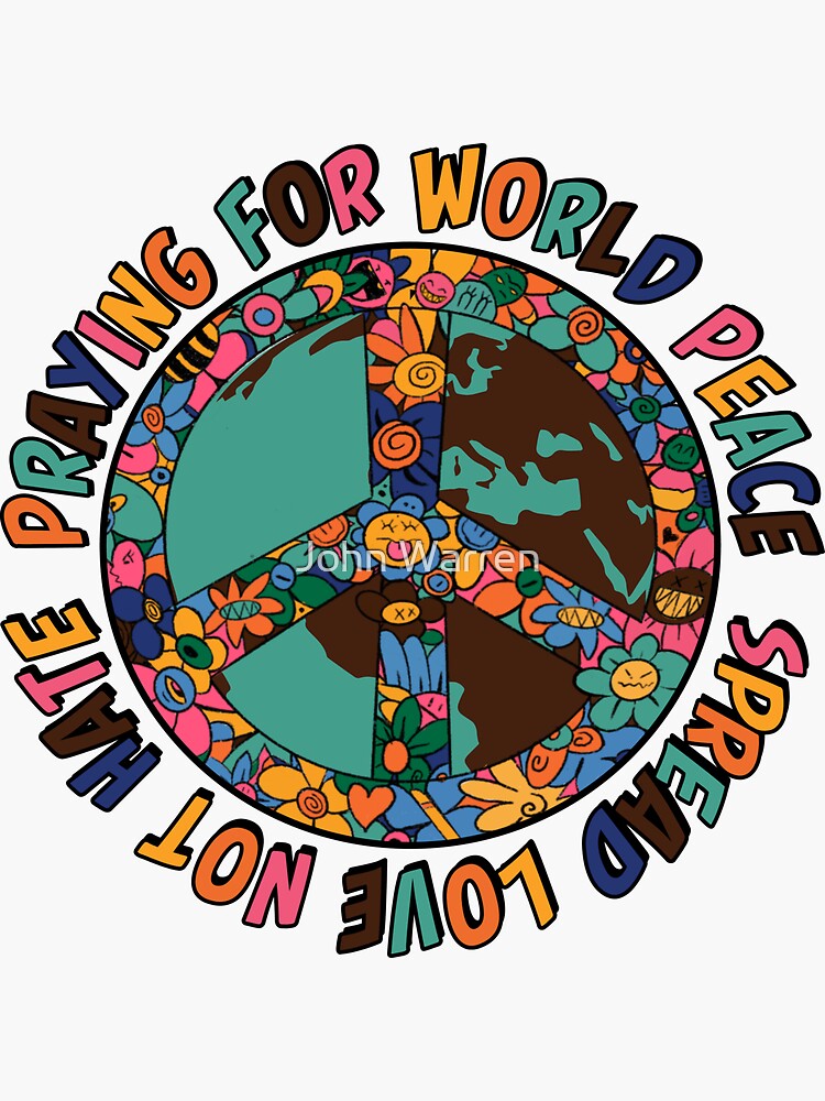 "World Peace" Sticker by eurekadesignlab | Redbubble