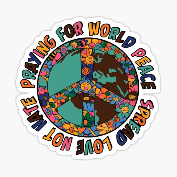 "World Peace" Sticker by eurekadesignlab | Redbubble