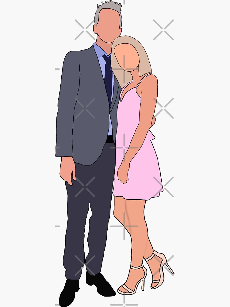 "Talia Mar and Simon Minter Digital Drawing" Sticker for Sale by ...