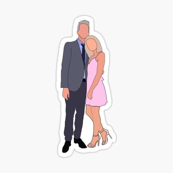 "Talia Mar and Simon Minter Digital Drawing" Sticker for Sale by ...
