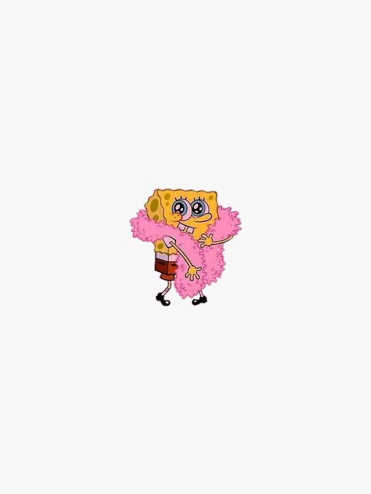 "Spongebob the DIVA! " Sticker for Sale by katearnie | Redbubble