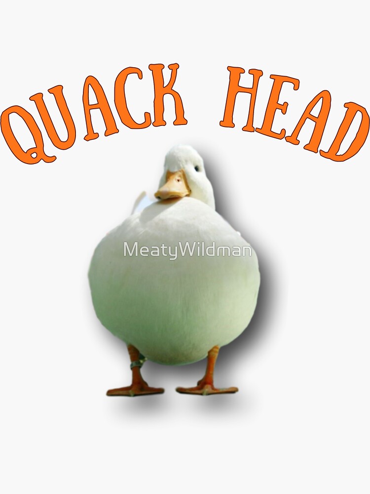 Pegatina «Quack Head Funny Duck No a las drogas Amante del pato» de ...