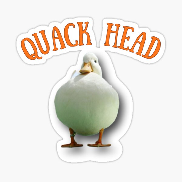 Pegatina «Quack Head Funny Duck No a las drogas Amante del pato» de ...