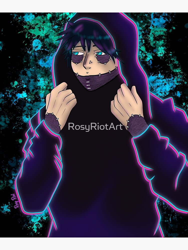 "Neon Night Dabi" Art Print for Sale by RosyRiotArt | Redbubble