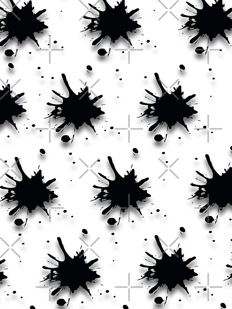 "Big black Splatter" T-shirt for Sale by EmiDesi | Redbubble | big ...