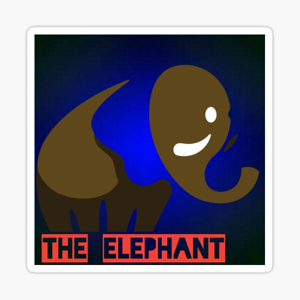 "Elephant Logo" Sticker for Sale by shakeelsiddiqui | Redbubble