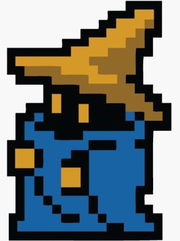 "8 Bit Wizard/Dark Mage" Sticker by outeast | Redbubble