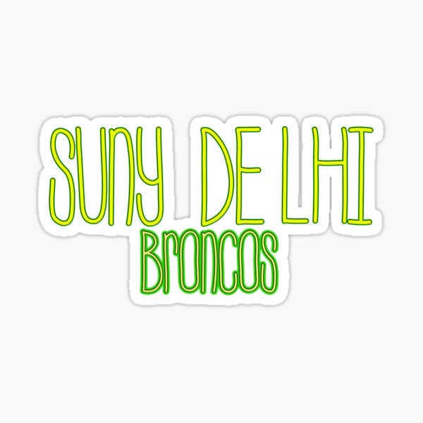"SUNY Delhi Broncos" Sticker by Ashkauf | Redbubble