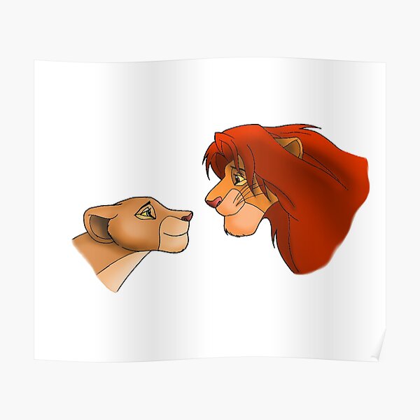 Simba And Nala Posters | Redbubble
