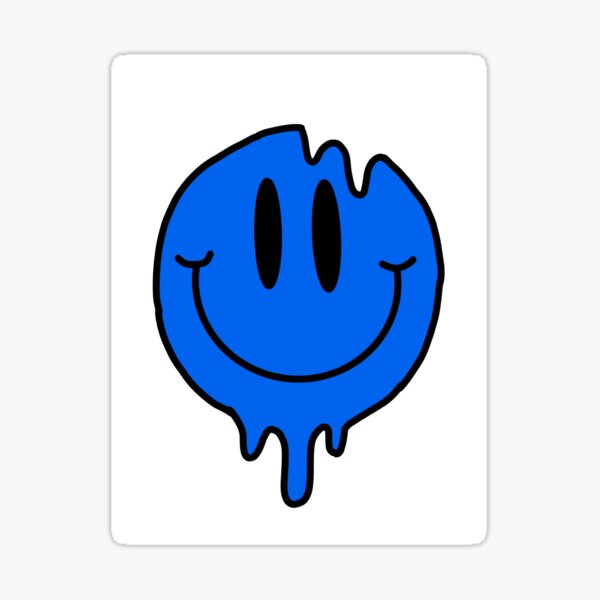 "Drippy Smile face" Sticker by scarlett123456 | Redbubble