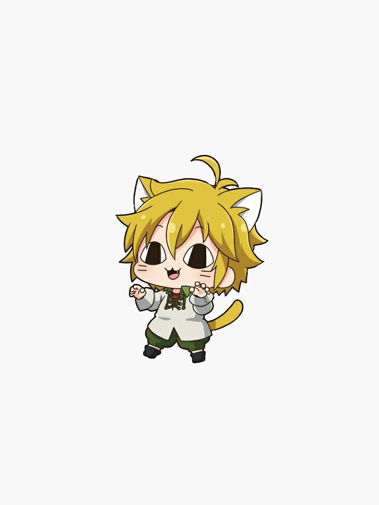 "the meliodas cat" Sticker by rau59 | Redbubble