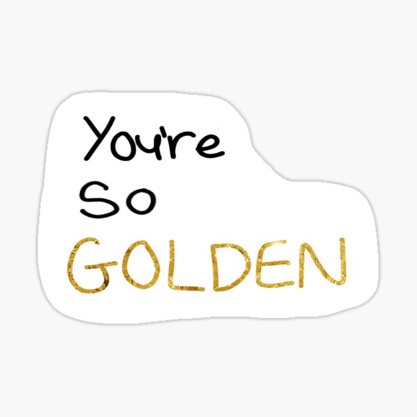 "Golden Harry Styles" Sticker by shirstickers | Redbubble