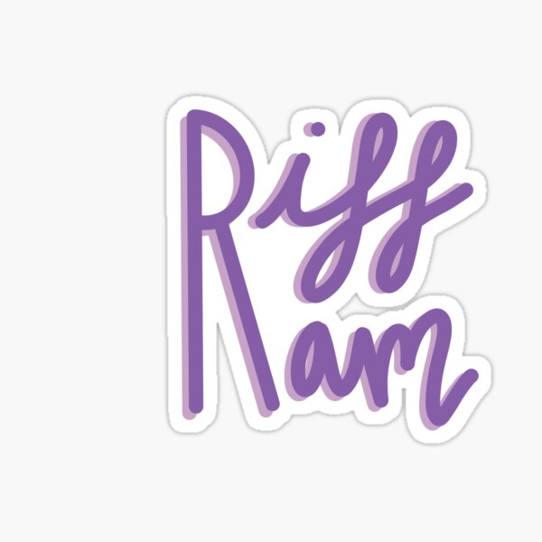 "Riff ram" Sticker by nicolekatewill | Redbubble