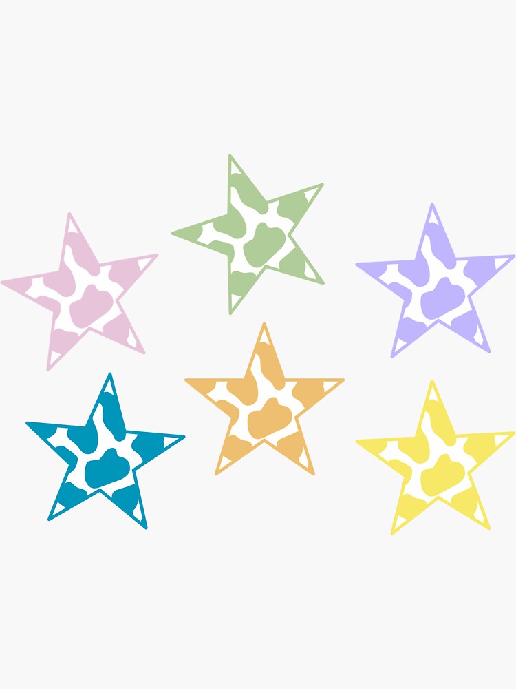 "Cow Print Sticker Pack" Sticker for Sale by stapletonabby | Redbubble