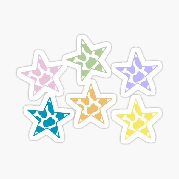 "Cow Print Sticker Pack" Sticker for Sale by stapletonabby | Redbubble