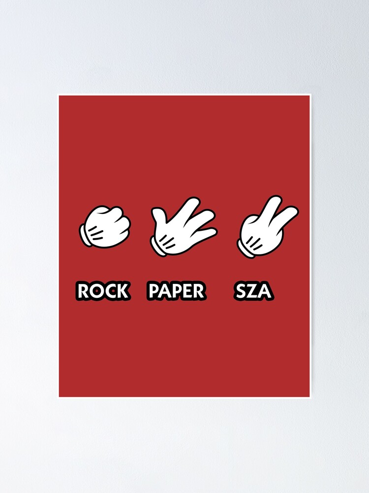 "Rock, Paper, SZA - Daylyt vs. Tay Roc Rap Battle" Poster by J2Duncan ...