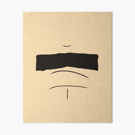 "Cartoon grumpy mustache face" Art Board Print by TravellingWolf ...