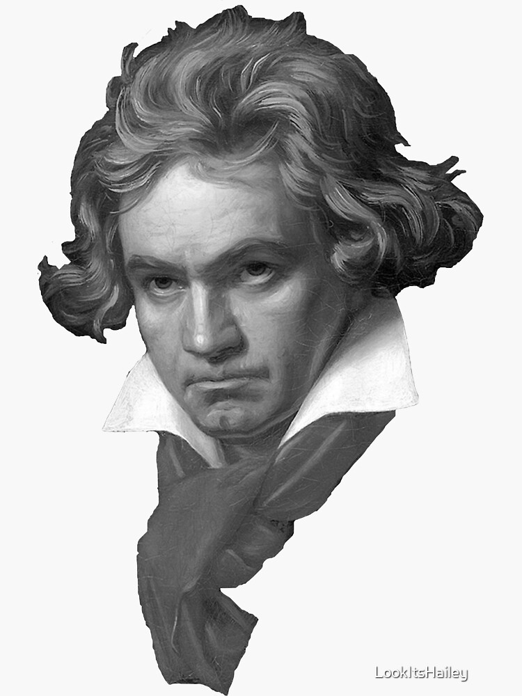 "Ludwig van Beethoven" Sticker for Sale by LookItsHailey | Redbubble