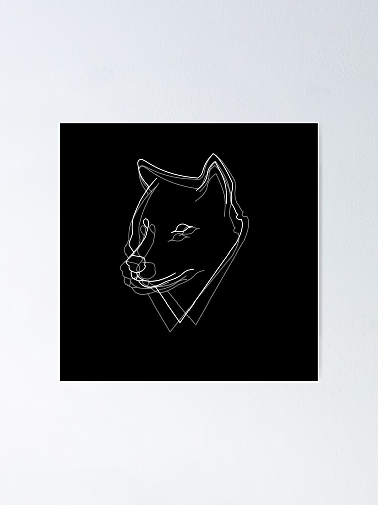 "LSD WHOTE WOLF" Poster by Robertlv | Redbubble