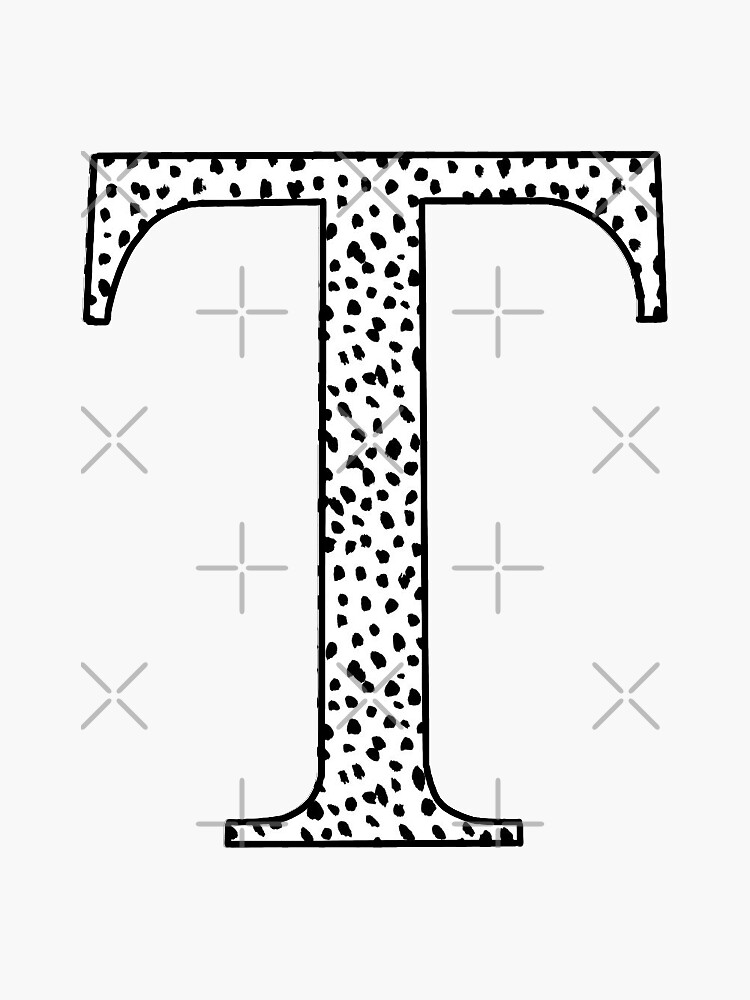 "T Initial" Sticker for Sale by maddiee-kennedy | Redbubble