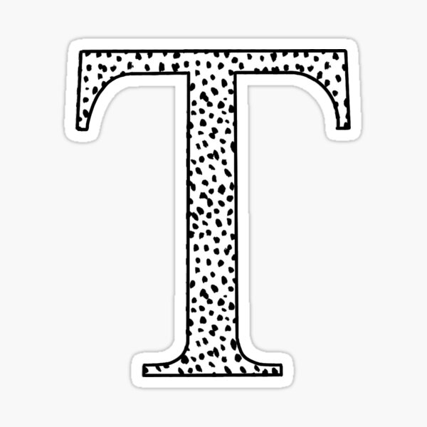 "T Initial" Sticker for Sale by maddiee-kennedy | Redbubble