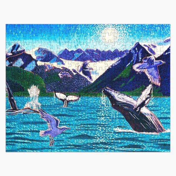 "Humpback Whales Oil Painting, Alaskan Artist Scott Clendaniel, Alaska ...