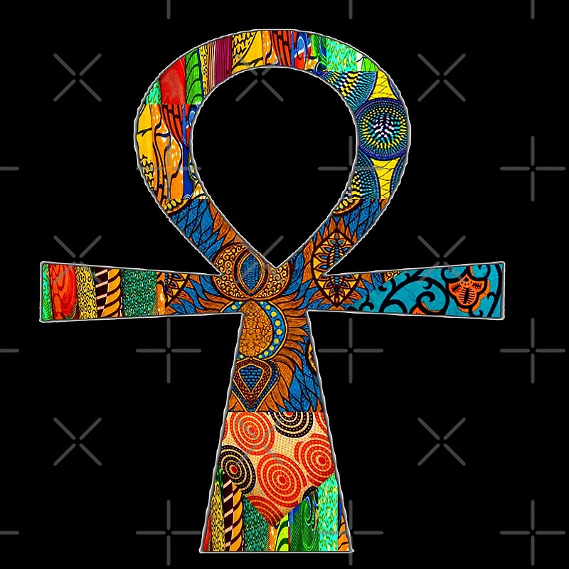 "Colorful African Print Ankh" by artbyomega | Redbubble
