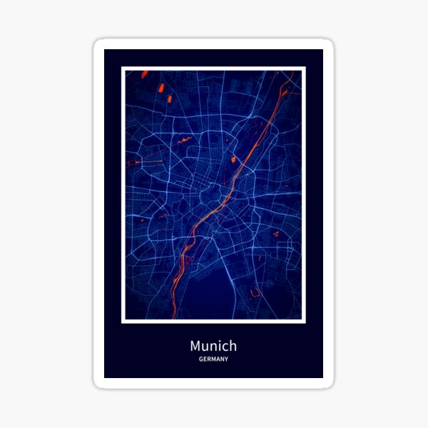 "Munich Map Print, Munich Map Poster, Munich Map Wall Art, Munich City ...