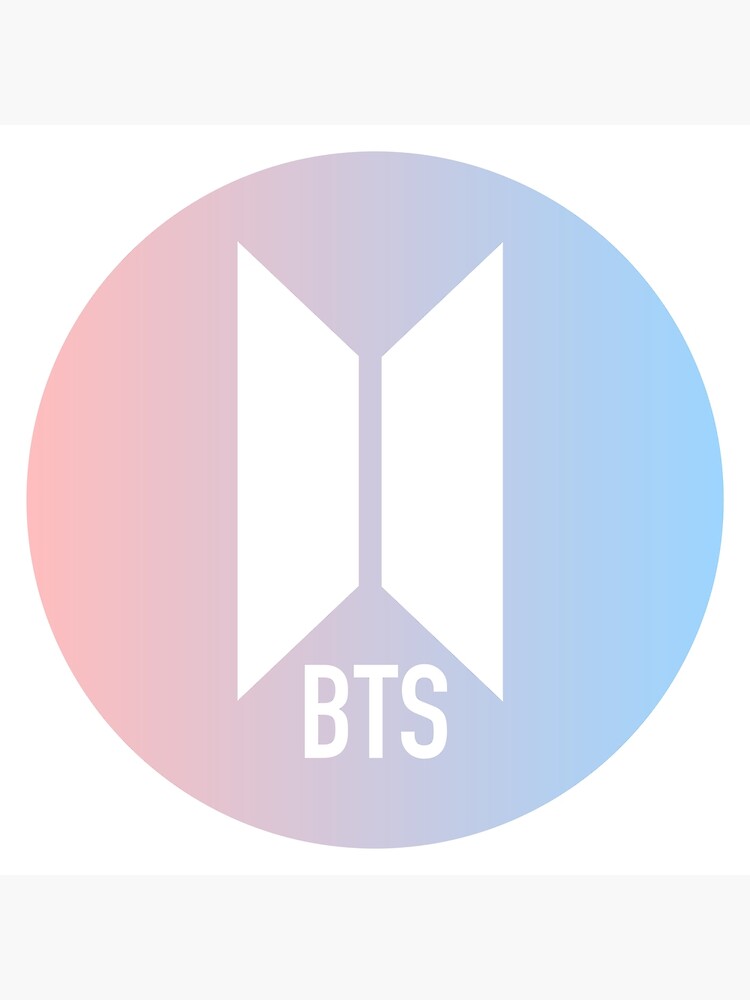 Lámina fotográfica «BTS Circle Gradient Logo Bangtan KPOP Pastel» de ...