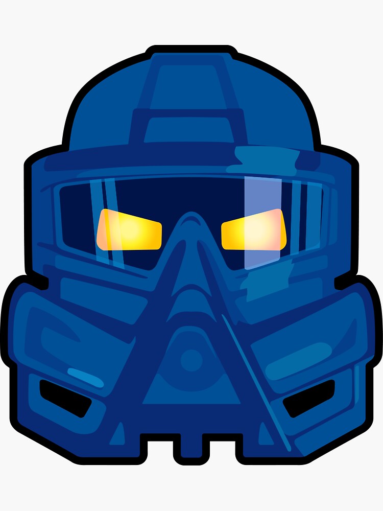 "Mask Toa of Water Gali" Sticker by Highonbricks | Redbubble
