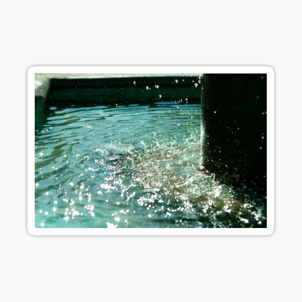 "Water Fountain" Sticker by dellis4163 | Redbubble