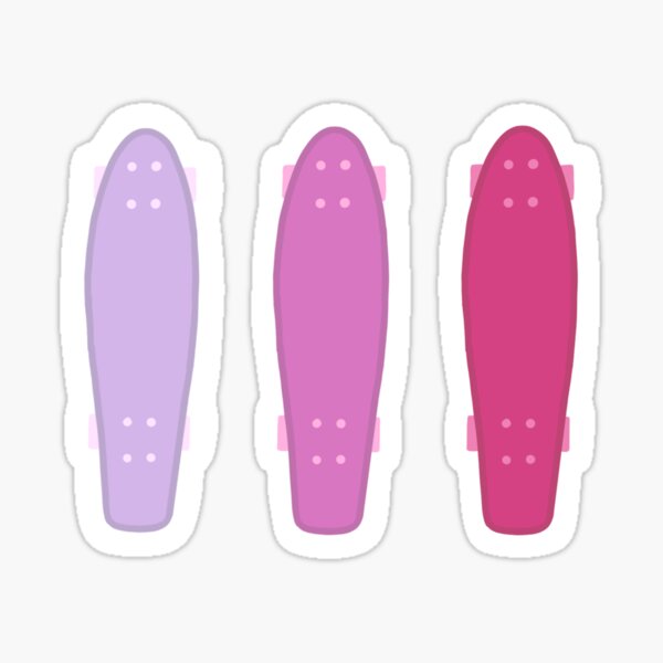 "Colored penny board pack" Sticker by avaeliza14 | Redbubble