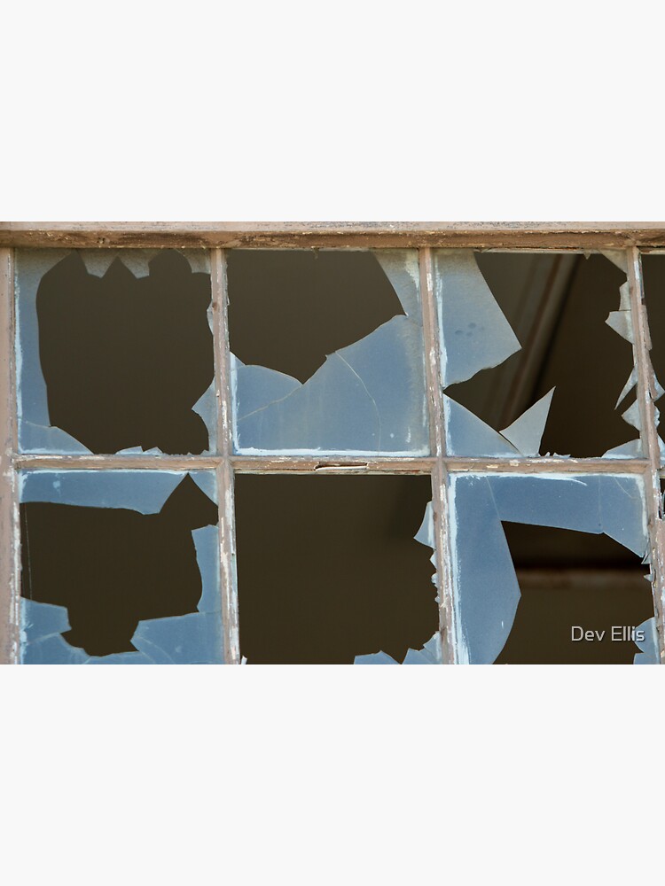 "Shattered Glass Window" Sticker by dellis4163 | Redbubble