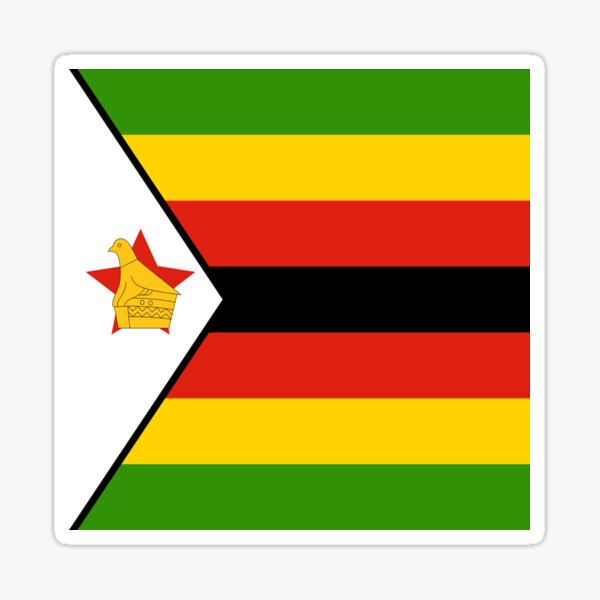"Zimbabwe Flag " Sticker for Sale by flagshop | Redbubble