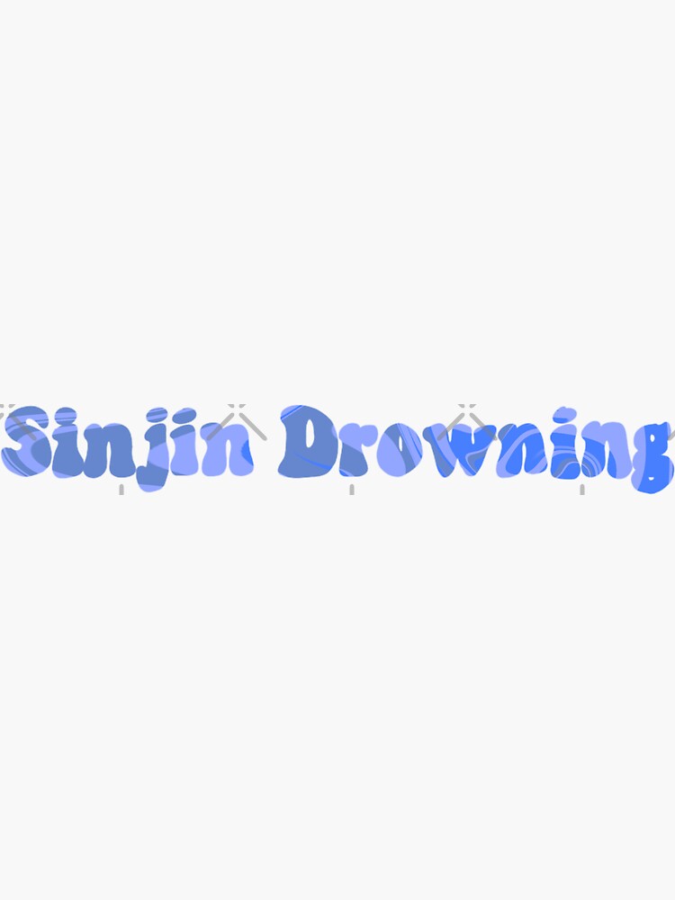 "Sinjin drowning " Sticker for Sale by ashlyngawel | Redbubble