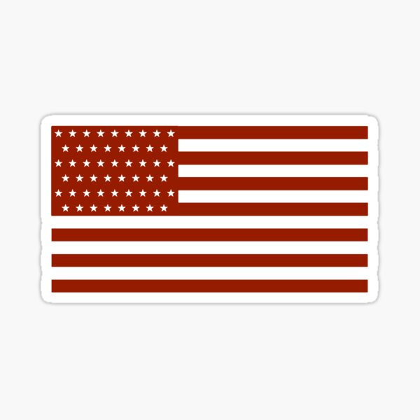 "American Flag Red" Sticker for Sale by mwdugger | Redbubble