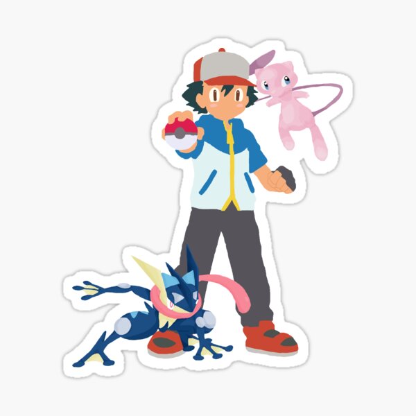 "Ash and Friends" Sticker for Sale by alladoodle | Redbubble