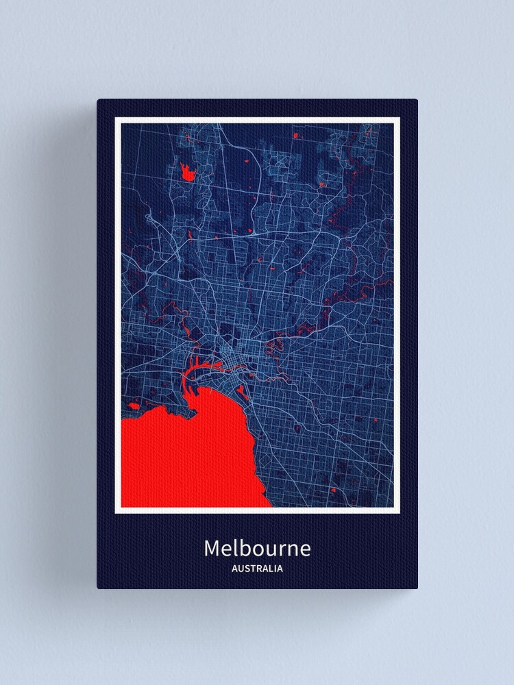 "Melbourne Map Print, Melbourne Map Poster, Melbourne Map Wall Art ...