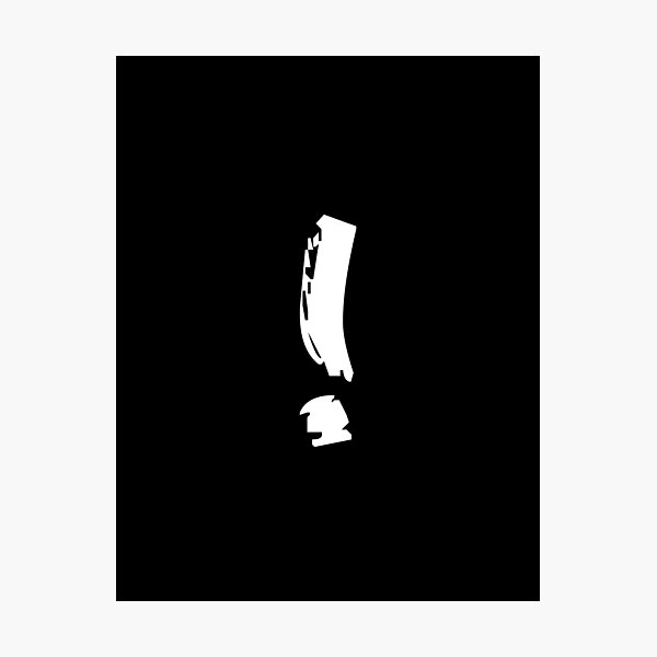 "Exclamation mark 2" Photographic Print for Sale by TwinBobos | Redbubble