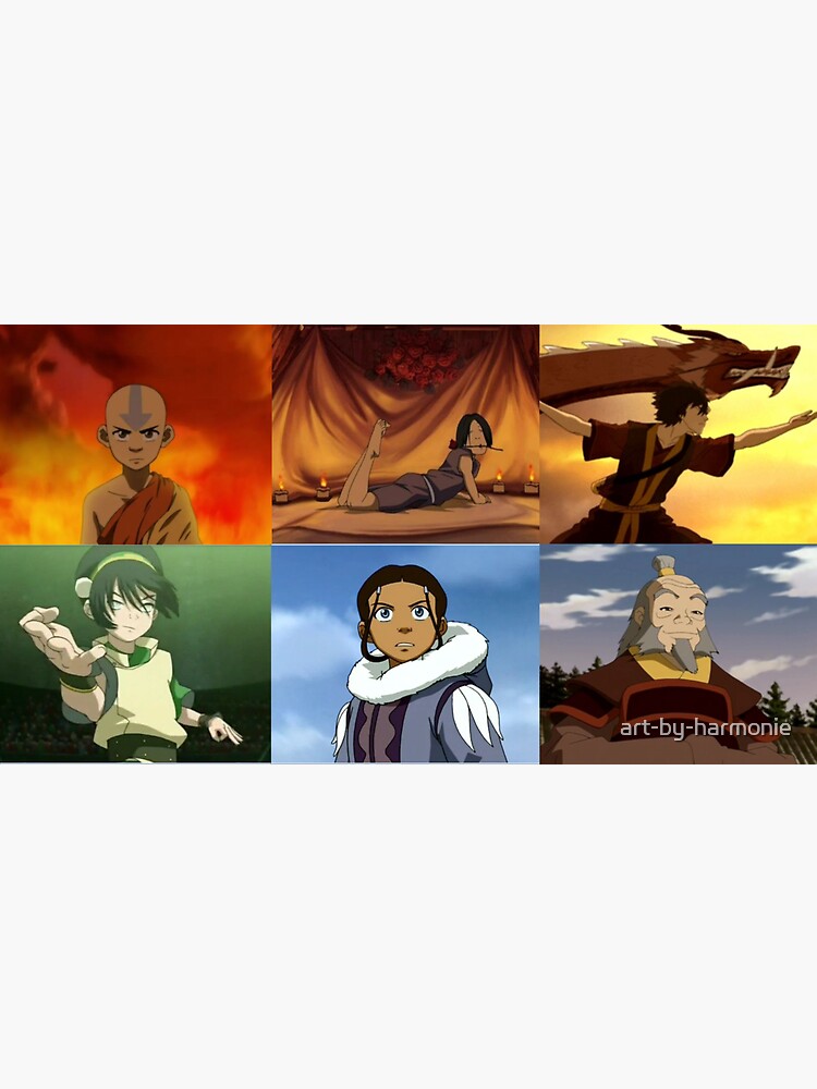 "Avatar the Last Airbender Collage" Sticker for Sale by art-by-harmonie ...