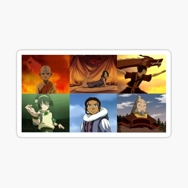 "Avatar the Last Airbender Collage" Sticker for Sale by art-by-harmonie ...