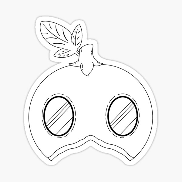"suika watermelon mask" Sticker for Sale by POK-08 | Redbubble