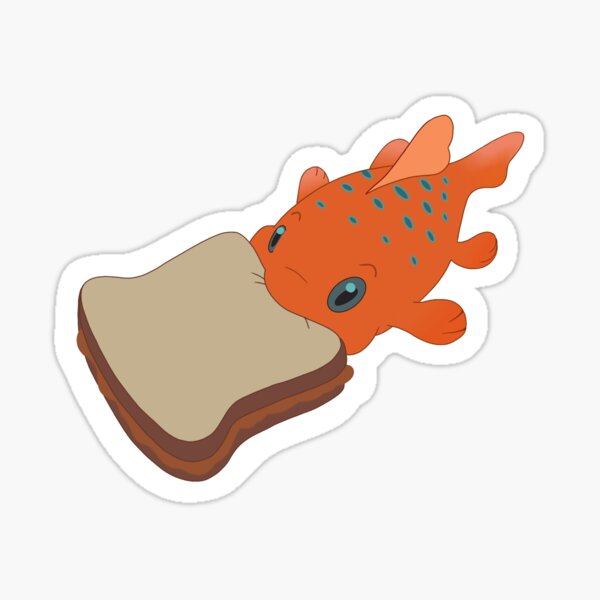 "Pudge the Fish" Sticker for Sale by art-a-la-lo | Redbubble