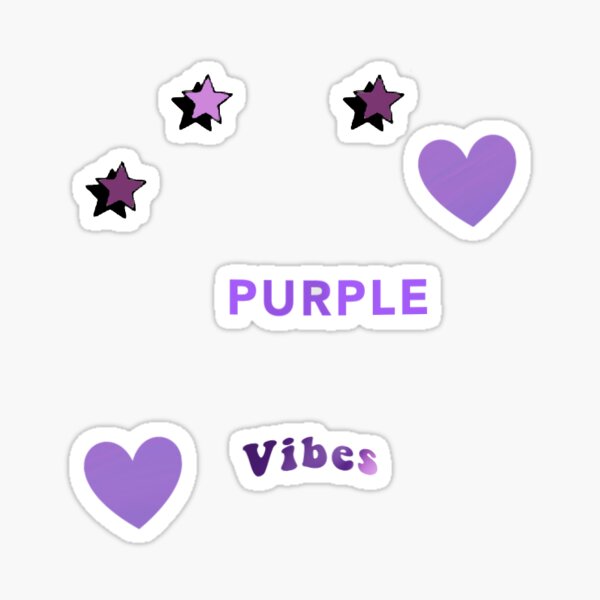 "Purple sticker pack " Sticker by KelseyDesigns | Redbubble