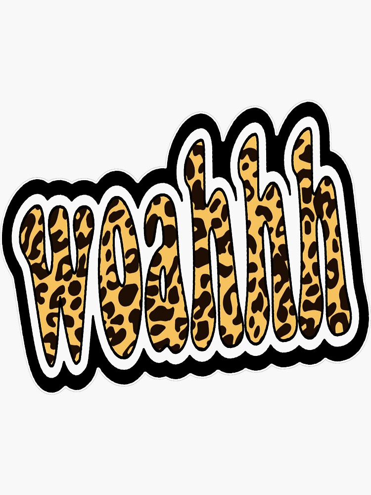 "woah sticker and face mask" Sticker by urm89999 | Redbubble