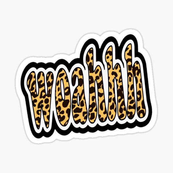 "woah sticker and face mask" Sticker by urm89999 | Redbubble