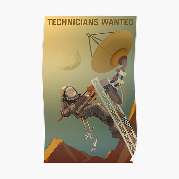 "Technicians Wanted" Poster for Sale by DaneH3 | Redbubble
