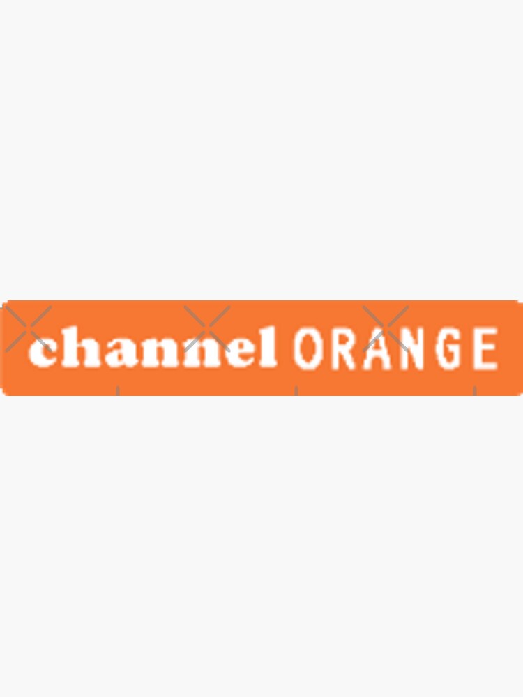 "channel ORANGE Frank Ocean Mask / Tote Bag ++" Sticker for Sale by ...