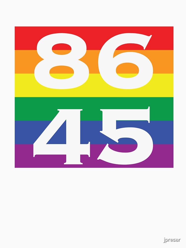 "8645" T-shirt for Sale by jpresar | Redbubble | 8645 t-shirts - lgbtq ...